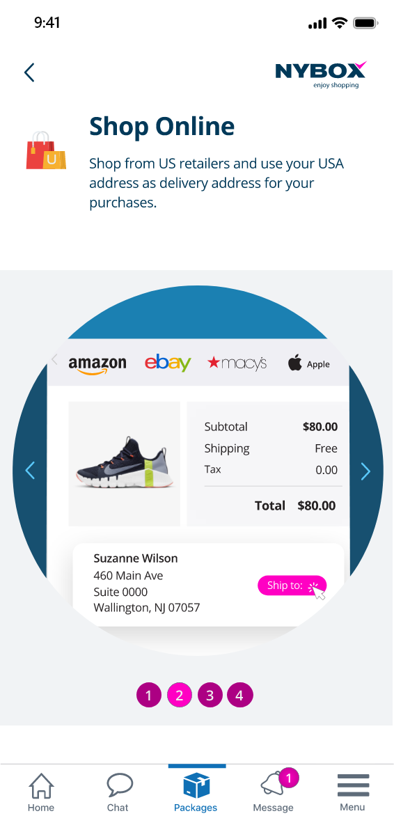 NYBOX APP | US Mail Forwarding Service | Shop in USA from Any Country ...